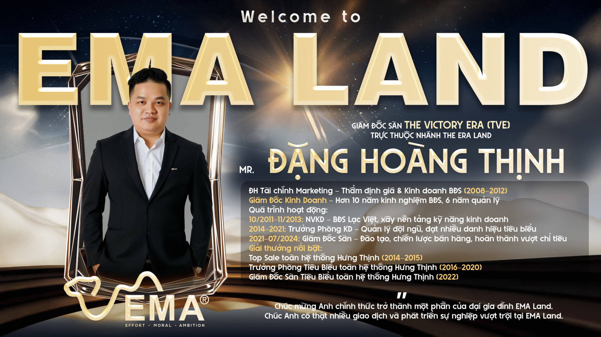 EMA Land Bổ Nhiệm Ông Đặng Hoàng Thịnh Giữ Chức Giám Đốc Sàn The ...